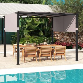 Costway Pergola se 2 nastavitelnými střechami altán voděodolný stabilní zimní