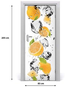 Fototapeta na dveře samolepící citron a voda 85x205 cm