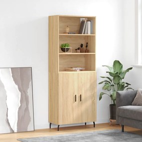 Skříň highboard dub sonoma 69,5 x 34 x 180 cm kompozitní dřevo 3189272