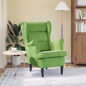 Křeslo světle zelené samet 324062