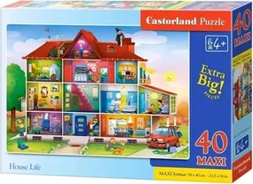Castorland 040346 Puzzle Život v domě MAXI / 40 dílků / od 4 let
