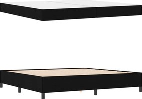Postel s boxspringem Černá 200 x 200 cm textil 3398887