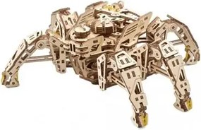 Ugears 3D dřevěné mechanické puzzle Šestinohý průzkumník (hexapod) / o