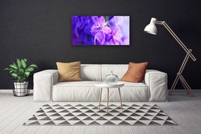 Obraz na plátně Fialové Květiny Příroda 120x60 cm