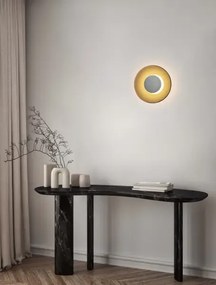 LED nikl-hnědé svítidlo na zeď Esti