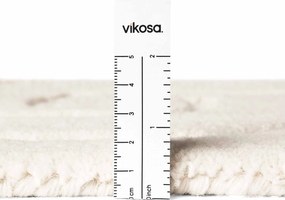 Vikosa, Kusový koberec Vikosa Arcura 106269 Cream White kruh, 120x120 (průměr) kruh, bílá, ložnice