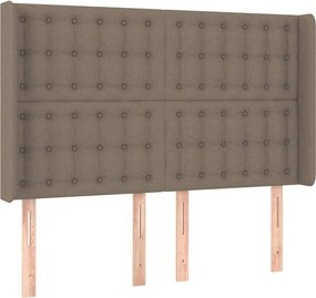 Box spring postel s matrací taupe 140x200 cm textil 3132317