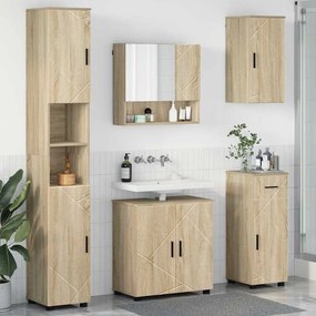Sada koupelnového nábytku 5 ks Sonoma dub 61 x 35 x 64 cm 3392995