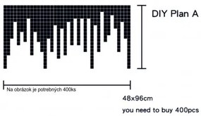 Zrcadlové dekorační nálepky z akrylu na zeď, sklo a obkládačky | SENTOP FB-FA501