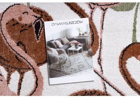 Dywany Luszczow Dětský kusový koberec FUN Flami, plameňáci krém Rozměr koberce: 160 x 220 cm