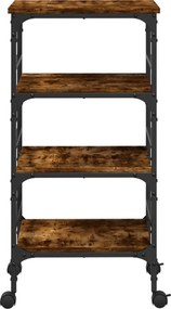 vidaXL Kuchyňský vozík 45 x 35 x 89,5 cm kompozitní dřevo [842328] Barva: šedá sonoma