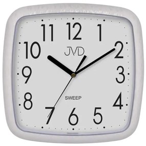 JVD Netikající tiché nástěnné hodiny v imitaci dřeva JVD H615.18 s plynulým chodem