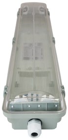 BERGE Svítidlo + 2x LED trubice - T8 - 60cm - 18W - studená bílá - SADA