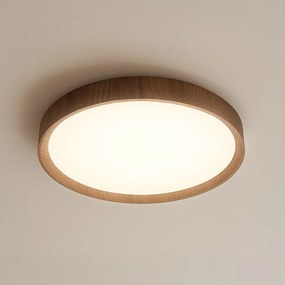 Stropní LED svítidlo Forest, 1x LED 24w, 4000k, (fi 39cm), imitace dřeva