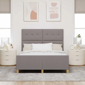 Rám postele s čelo Taupe 160 x 200 cm textil 3344743