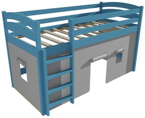 Vomaks Patrová zvýšená postel ZP 001 Rozměr: 80 x 200 cm, Barva: barva modrá