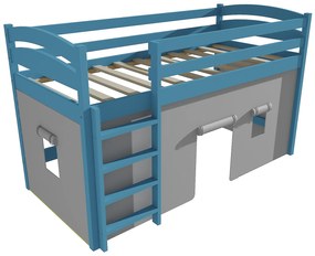 Vomaks Patrová zvýšená postel ZP 001 Rozměr: 80 x 200 cm, Barva: surové dřevo