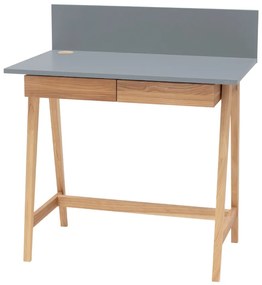 OnaDnes -20% Šedý lakovaný pracovní stůl RAGABA LUKA 85 x 50 cm