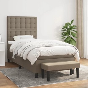 Box spring postel s matrací taupe 90x200 cm textil 3136889
