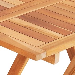 Skládací bistro stolek 60 x 60 x 65 cm masivní teakové dřevo - Default Title