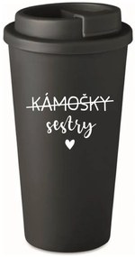 KÁMOŠKY SESTRY - černý termohrnek 475 ml