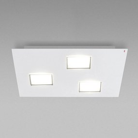 Fabbian Quarter - bílé LED stropní svítidlo 3zdr