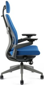 Kancelářská ergonomická židle Office Pro KARME — více barev, s podhlavníkem a područkami Černá F06