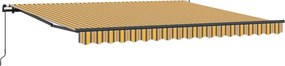 Stahovací markýza Vícebarevný 400 × 300 cm Polyester a hliník 3330579