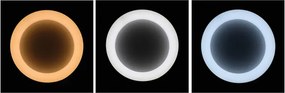 Ecolite Bílé závěsné LED svítidlo kulaté 40W s DO WMKL02R-40W/LED-BI