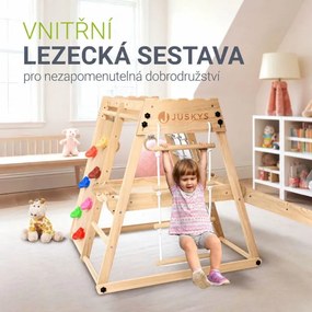 Dětská vnitřní prolézačka, skluzavka, lezecká stěna, mini