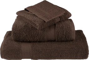 Prémiové ručníky SOLUND 4 ks hnědé 50x100 cm 600 g/m² 137234