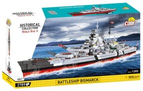 Cobi 4841 II WW Battleship Bismarck, 1:300, 2789 kostek
