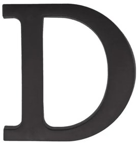 PSG 64.13D - plastové 3D písmeno D, číslo na dům, výška 90 mm, černé