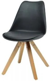 Jídelní židle Fashion - černá/masiv