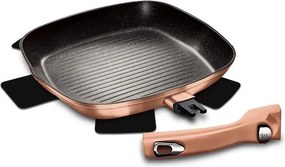 Berlingerhaus pánev grilovací s odnímatelnou rukojetí 28 cm rosegold metallic line