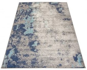 Moderní kusový koberec SPRING H172A tmavě modrý Rozměr: 70x200 cm
