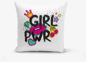 Dětský povlak na polštář 43x43 cm Girl Power – Mila Home