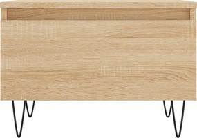 vidaXL Konferenční stolek 50 x 46 x 35 cm kompozitní dřevo [830866] Barva: bílá s vysokým leskem