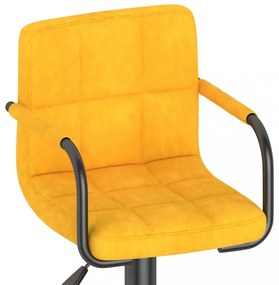 Barová židle 2 ks samet / kov Dekorhome Černá