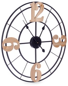 Nástěnné loftové hodiny s minimalistickým ciferníkem, 60 cm