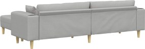 Pohovka 3 ks Oblačno šedá textil 3335170