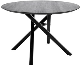 Černý dubový jídelní stůl Bloomingville Connor 118 cm