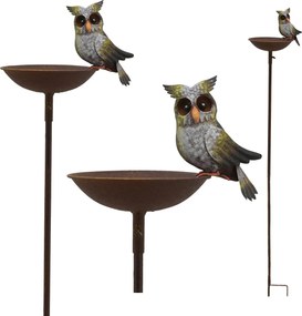 Krmítko pro ptáky OWL 124,5 cm hnědé