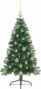 Umělý osvětlený vánoční stromeček Zelená 120 cm PVC 3396993