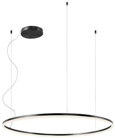 Redo 01-1950 závěsné LED stmívatelné svítidlo Orbit pískově černá, 68W, 3000K, ø100cm