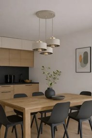 BRILAGI - Lustr na lanku SPRING 3xE27/60W/230V béžová/zlatá
