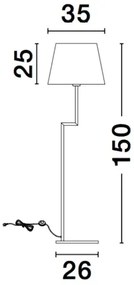 Designová stojací lampa Flex