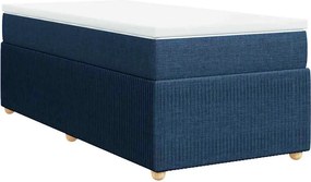 Box spring postel s matrací modrá 90x200 cm textil 3285545