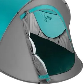 NILS Camp NC3743 tyrkysový / Samorozkládací plážový stan / 120 x 220 x