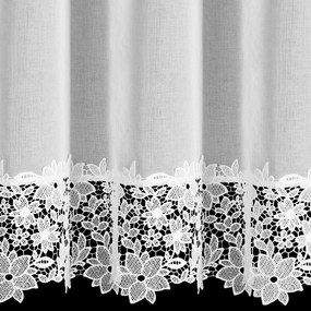 ZÁCLONA NA PÁSCE ARTEMIDA 400X160 CM BÍLÁ